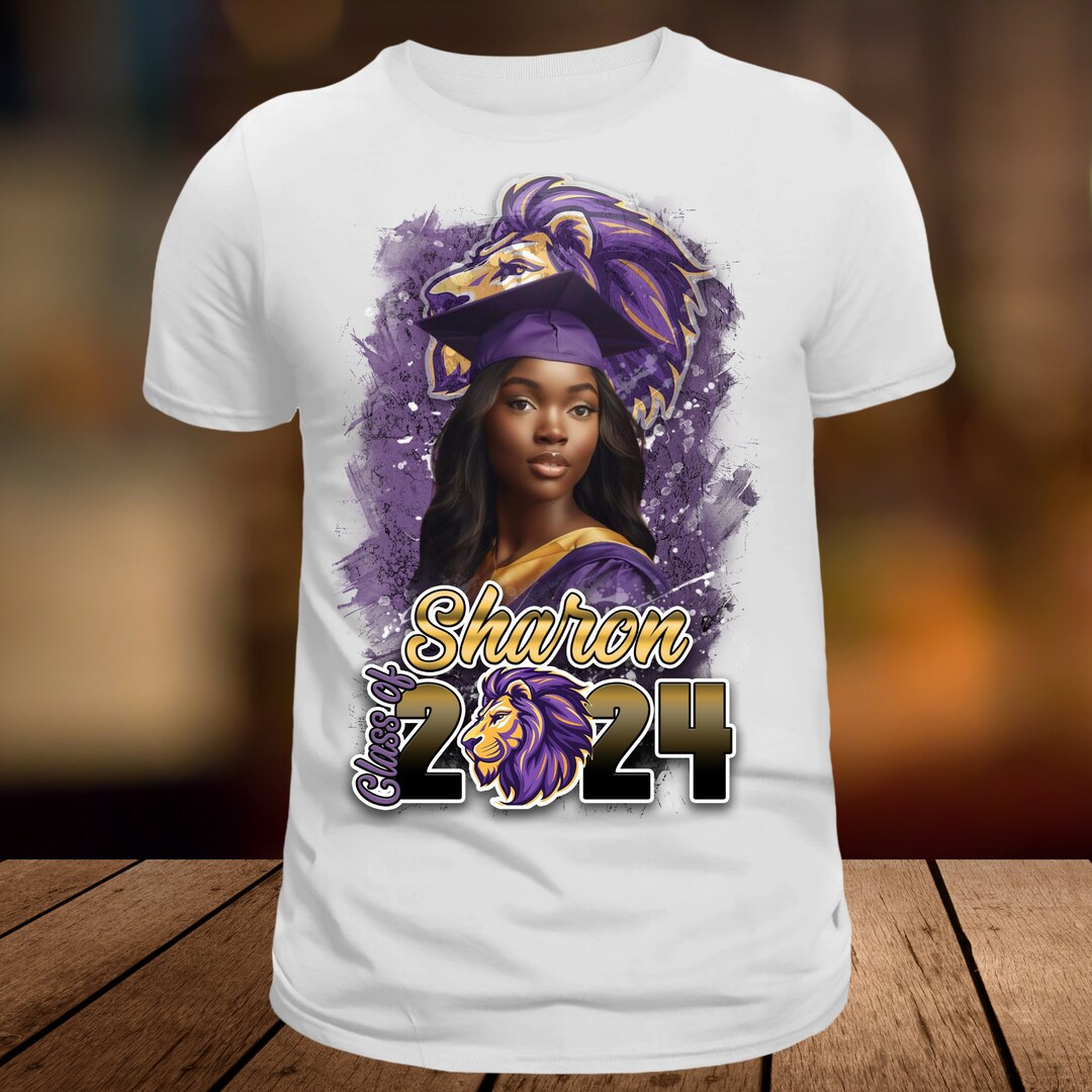 Custom Graduation T-shirt With Mascot Graduation Shirt, Graduation ...