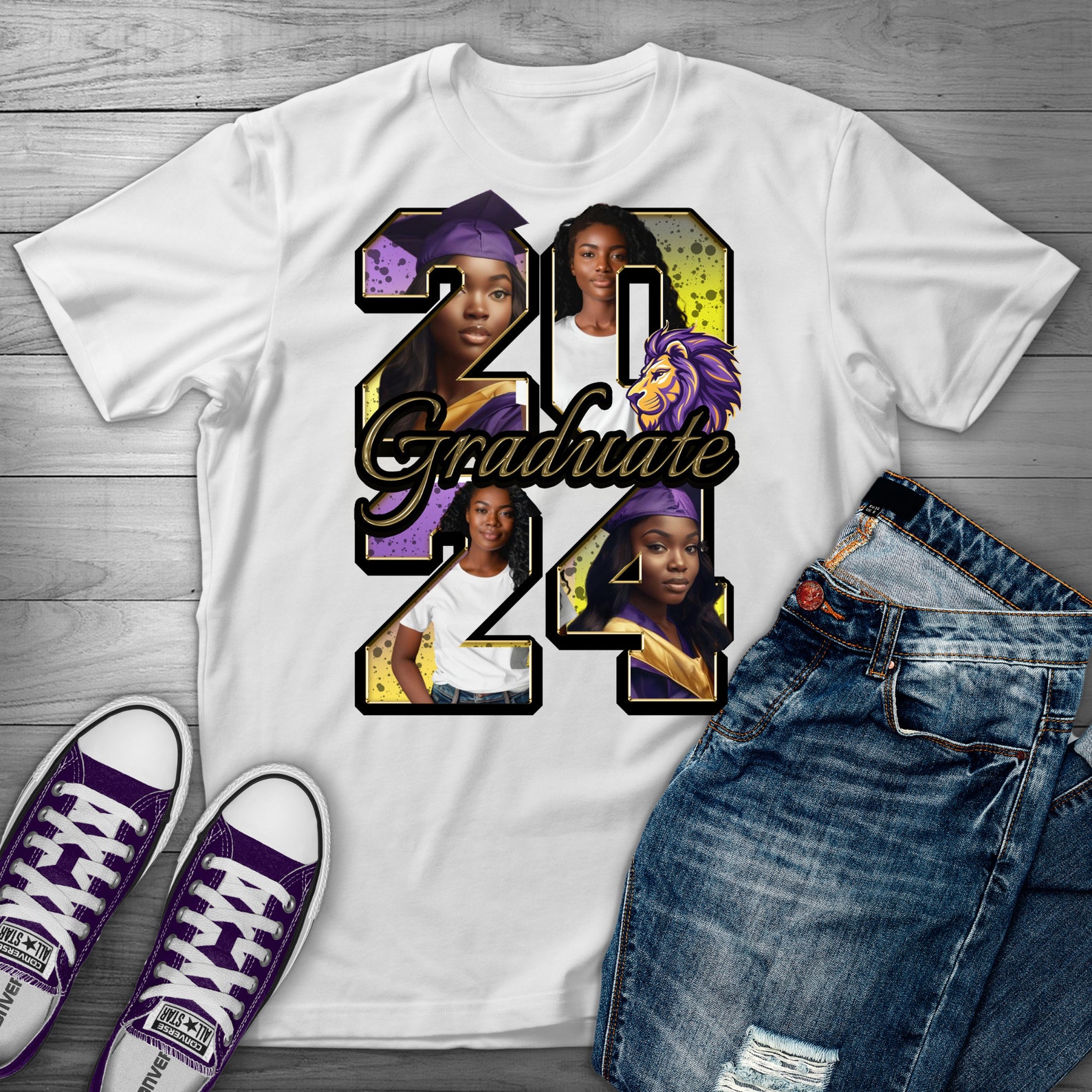 Custom Graduation Shirt, Class of 2024, High School Grade Crew Shirt ...