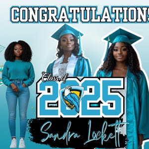 Editable Graduation Banner Template | 48x24 & 72x36 Canva Banner ...