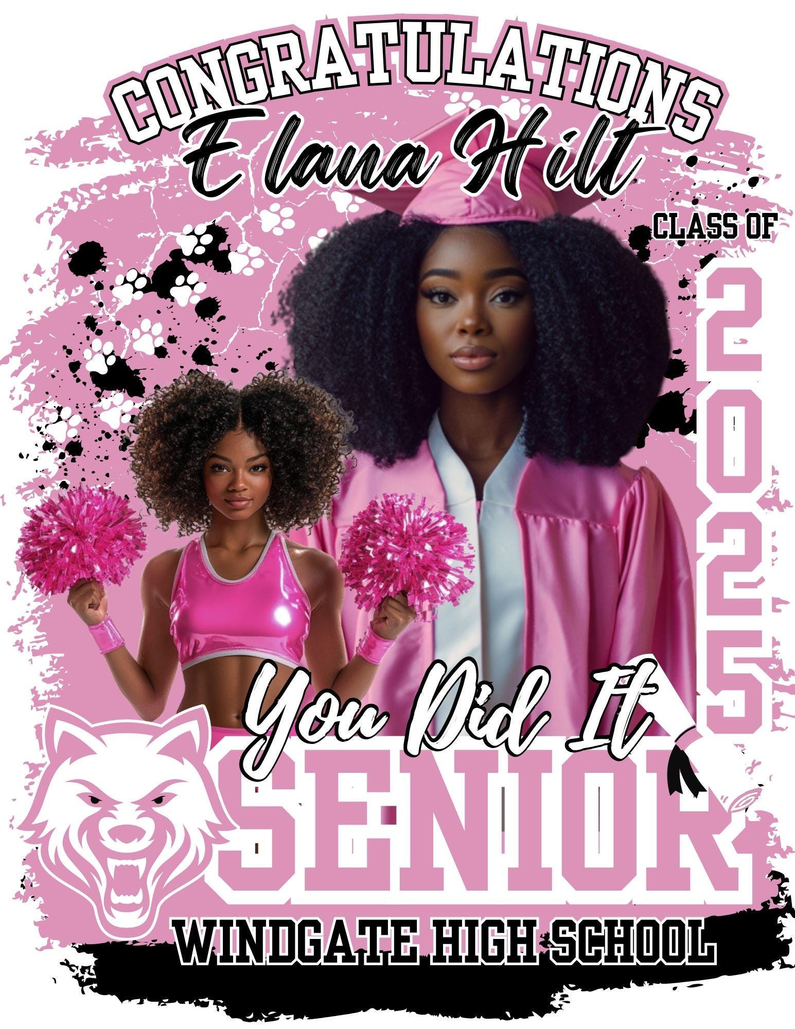 Canva Graduation T-shirt Template | Editable Senior Class Shirt | DIY ...