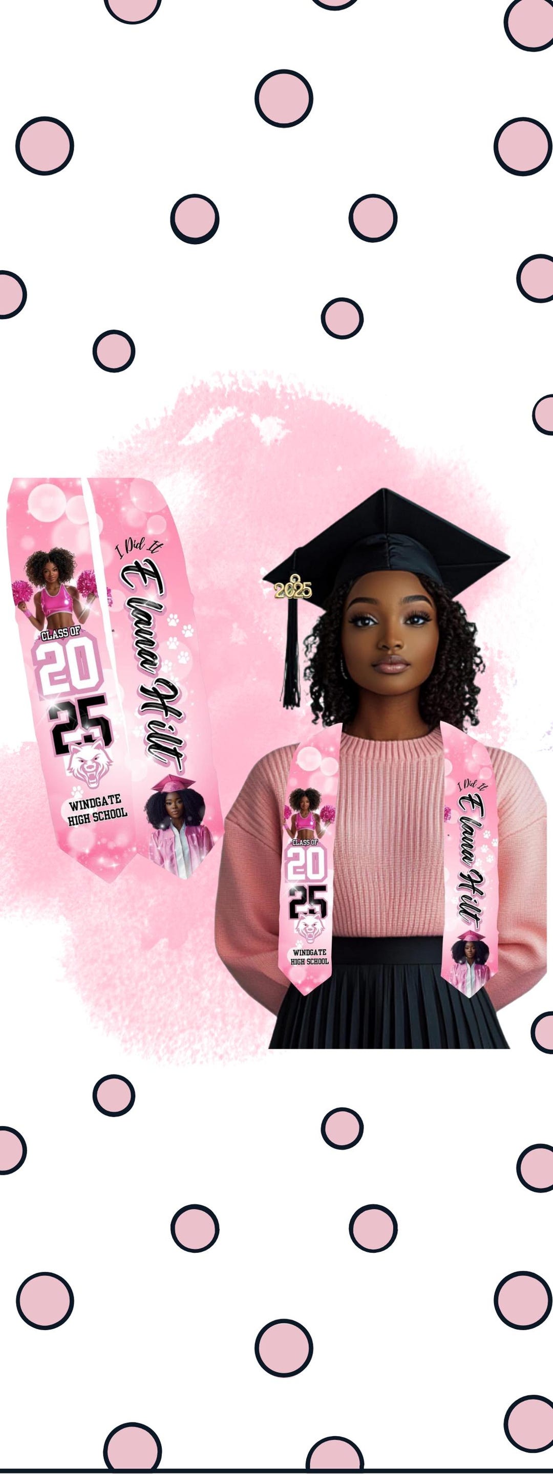 Canva Graduation Stole Templates | Editable Graduation Stole Design ...