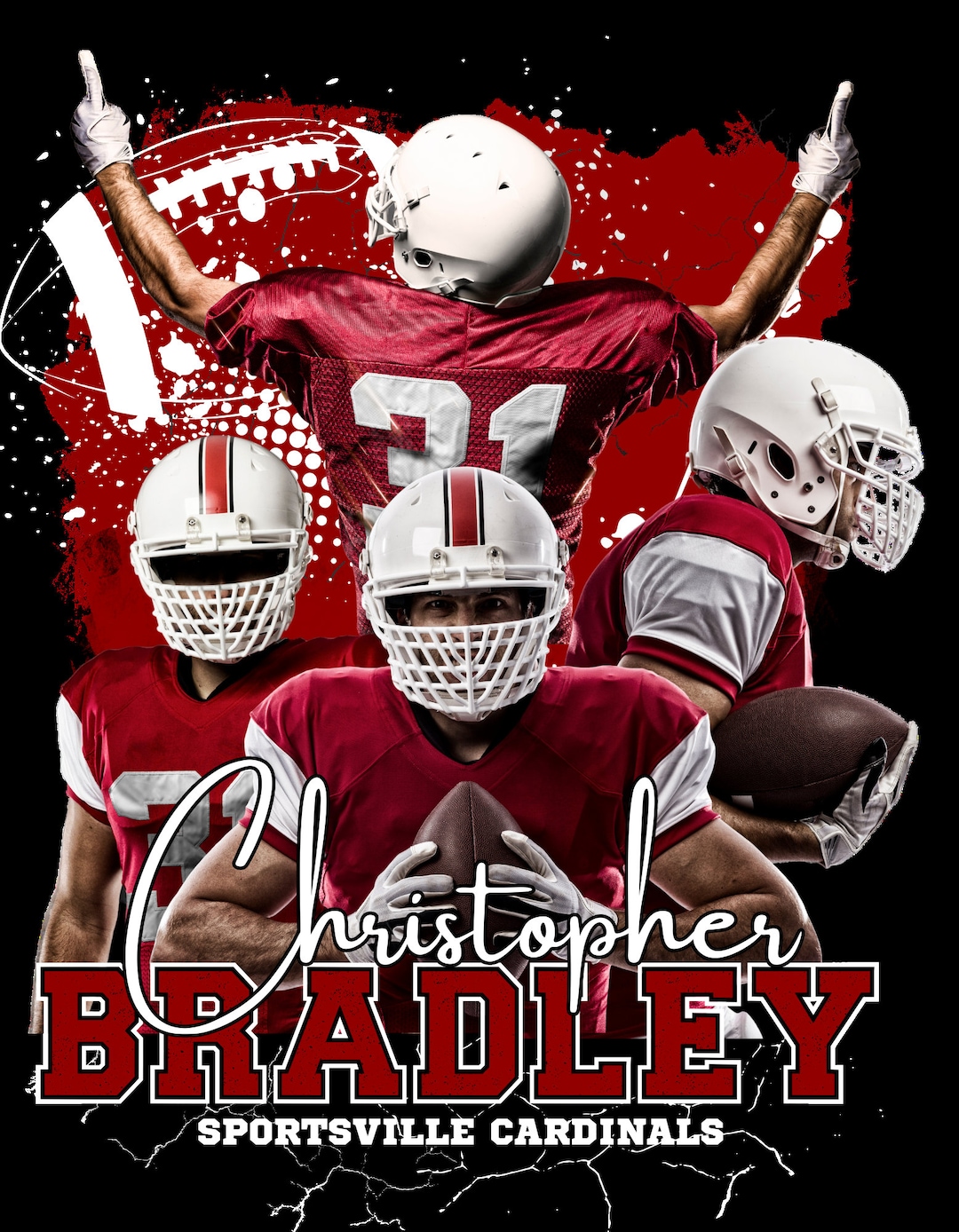 Canva Editable Football Fans Design Template Canva Template, Digital ...