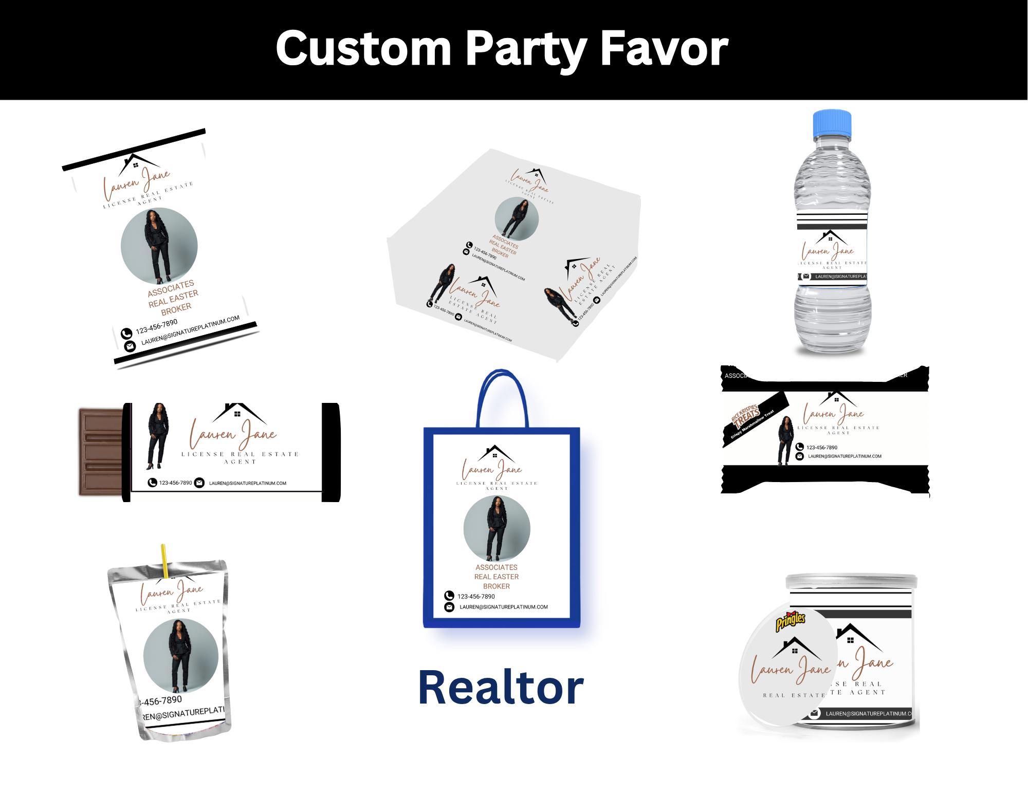 Editable Realtor Party Favor Bundle – Custom Real Estate Marketing ...