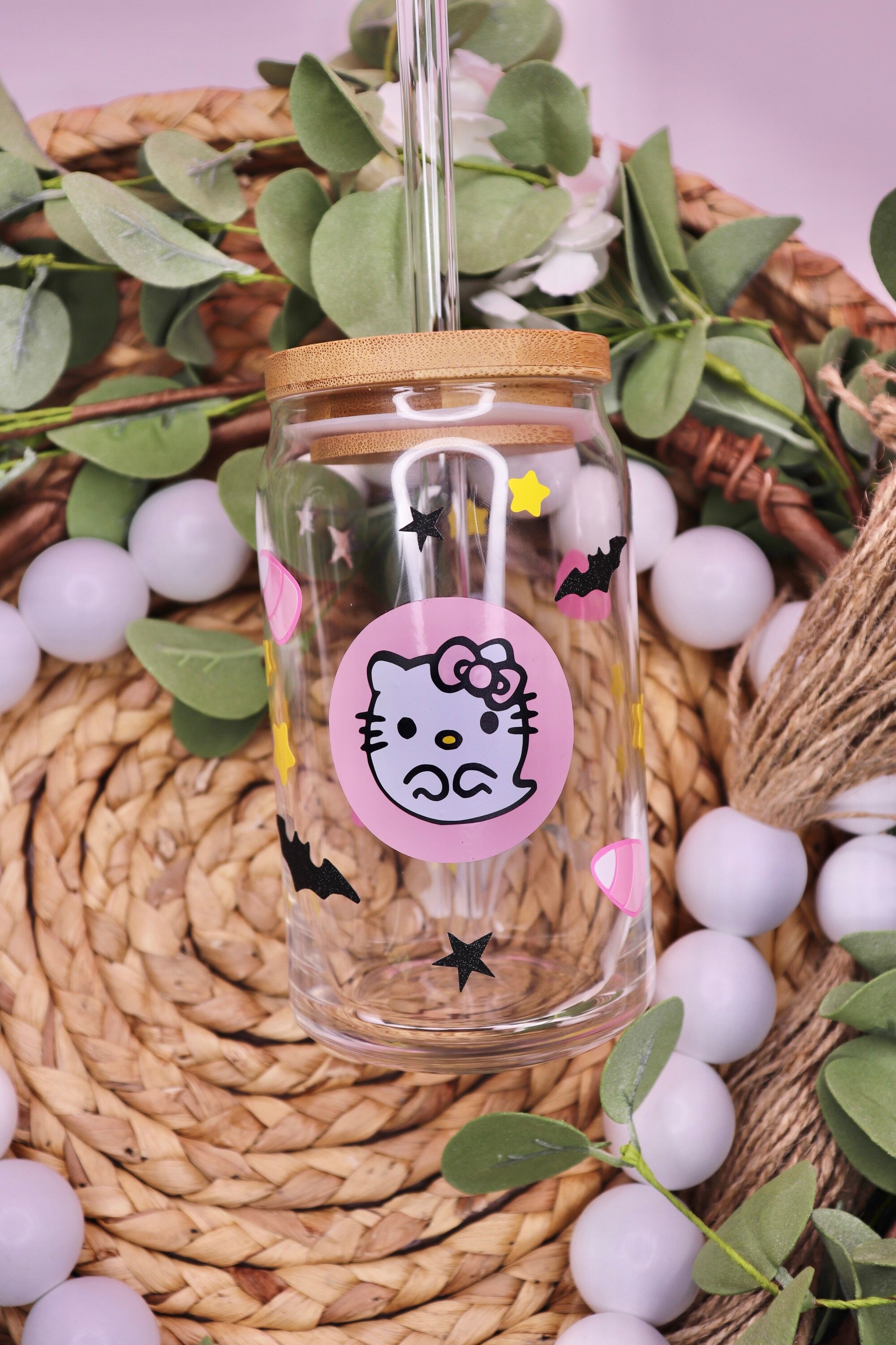 Hello Kitty Halloween Cup L Hello Kitty Ghost L Iced Coffee - Etsy