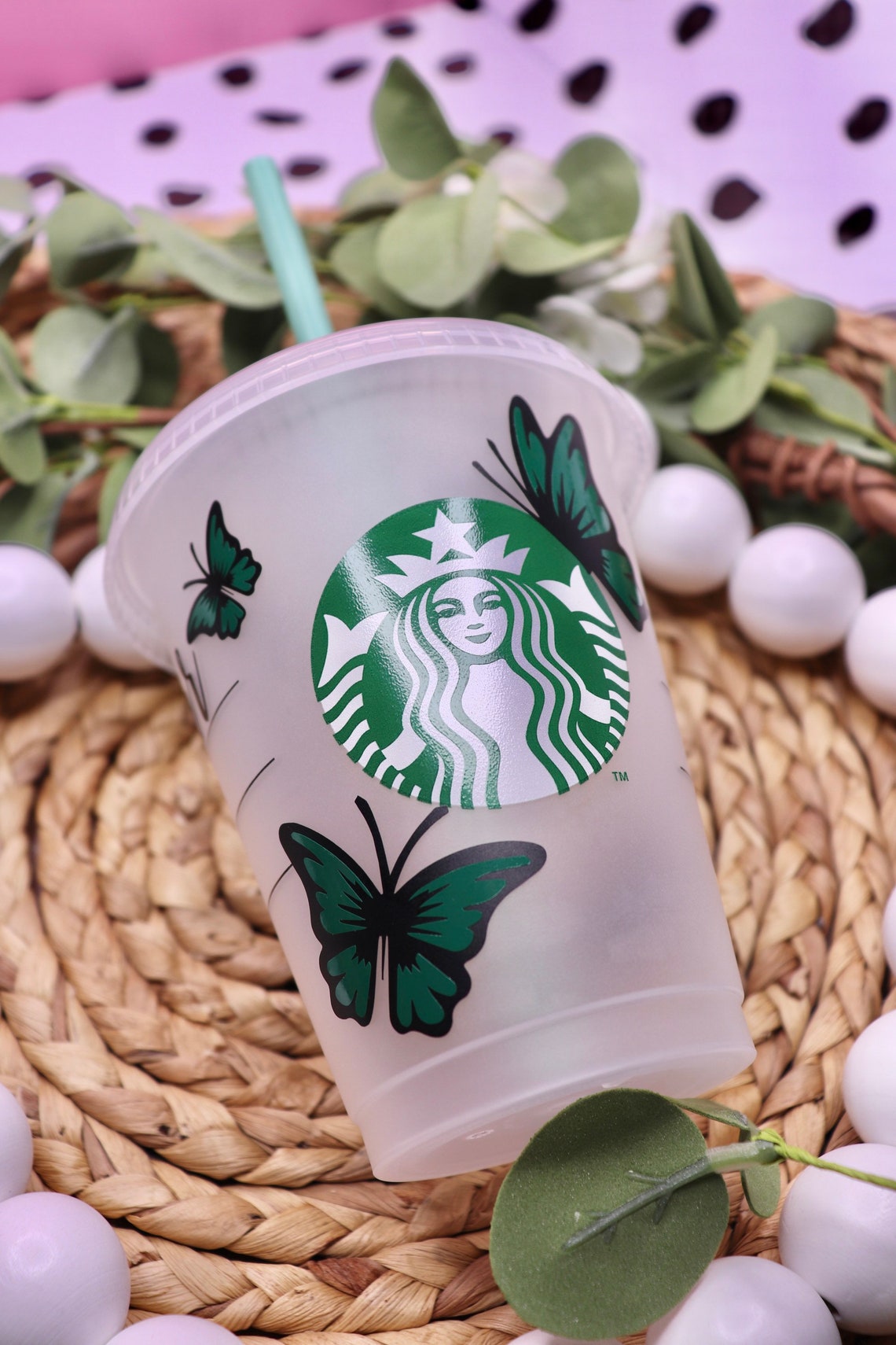 Butterfly Starbucks Cup Mini Starbucks Cups l Grande | Etsy