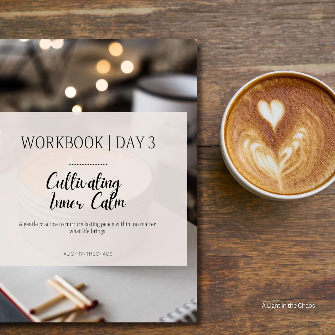 Cultivating Inner Calm | Mindfulness & Self-soothing Journal | Day 3 ...