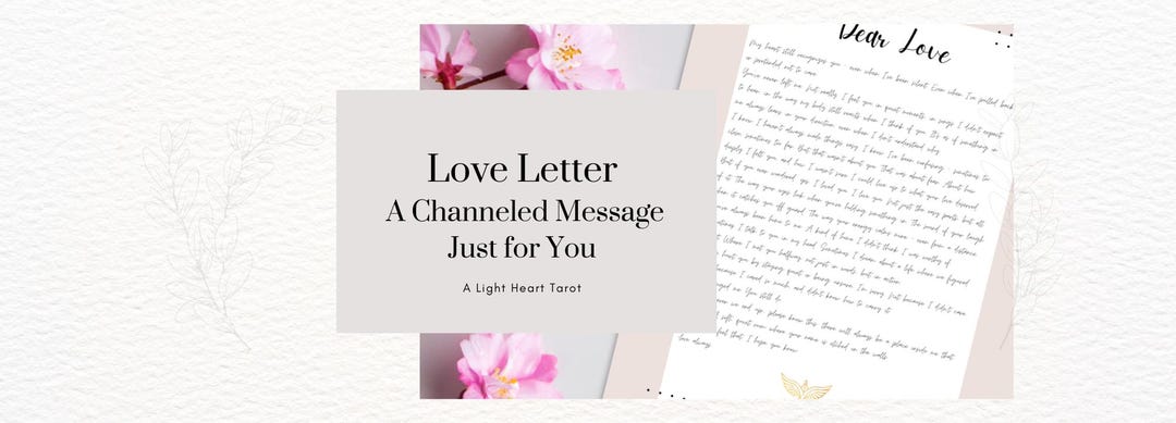 Channeled Love Letter From Your Person | Intuitive PDF Reading, Twin ...