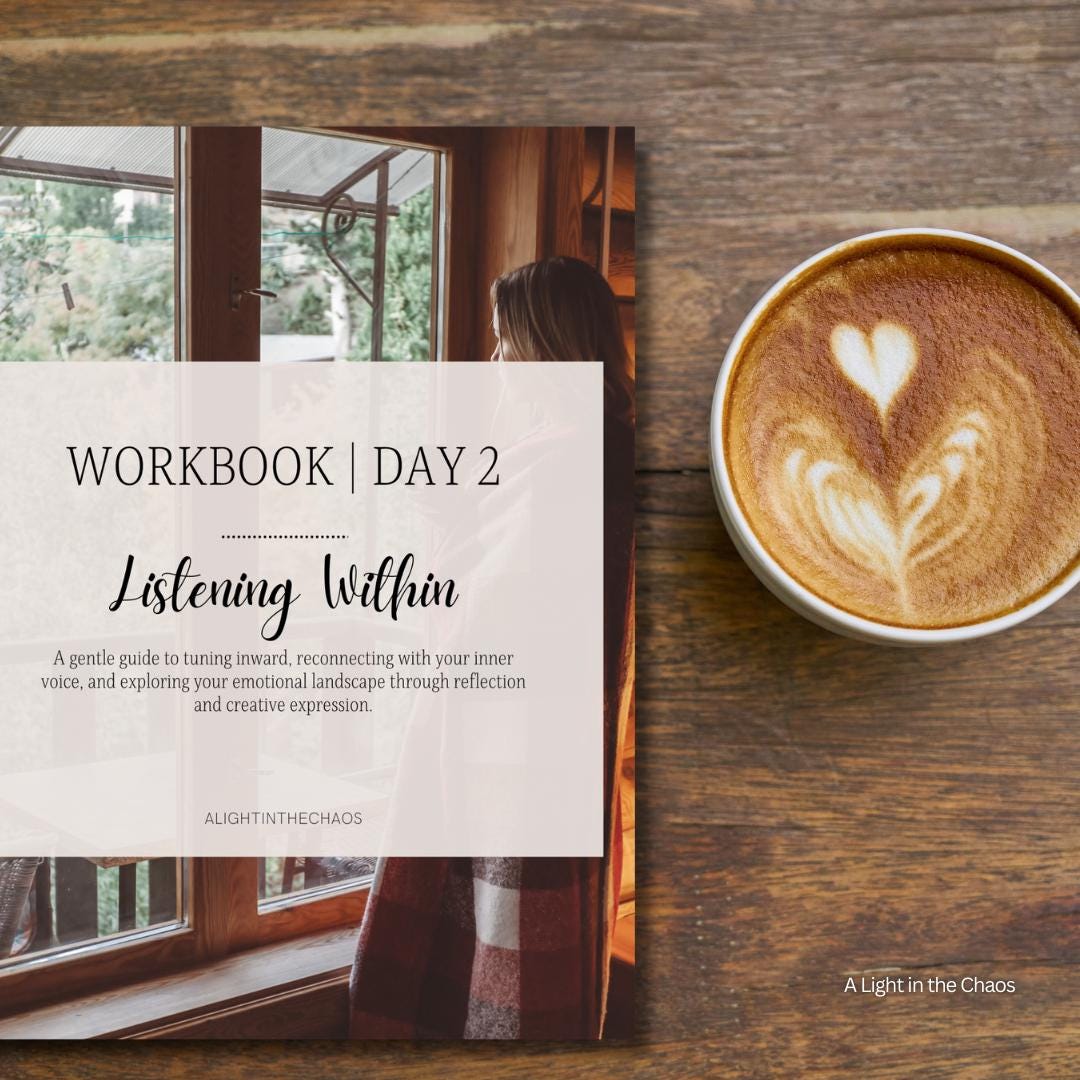 Listening to Your Inner Voice | Self-reflection Digital Journal | Day 2 Workbook PDF | Mindful ...
