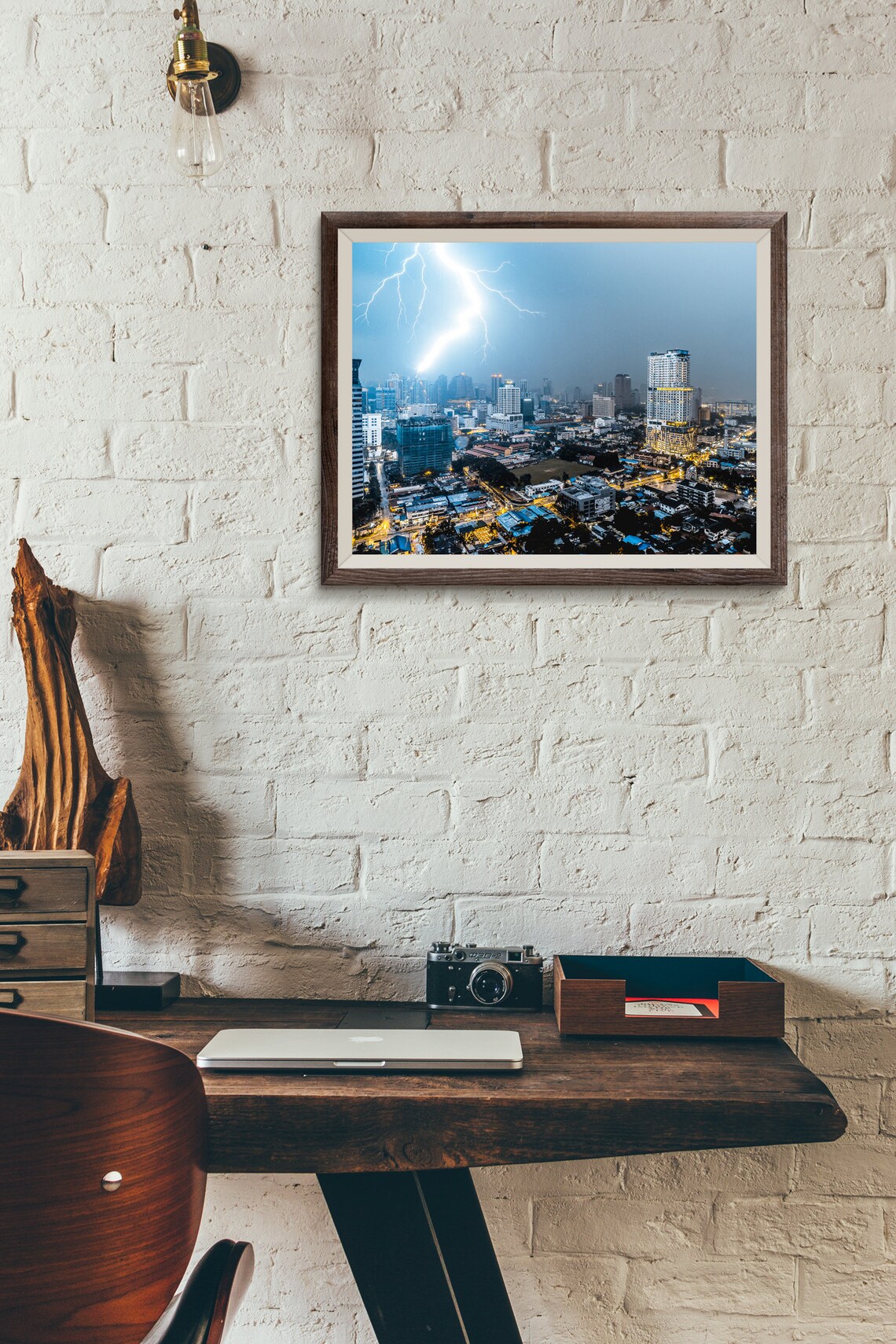 Lightning Strike Print, City Print DIGITAL PRINTS Horizontal - Etsy