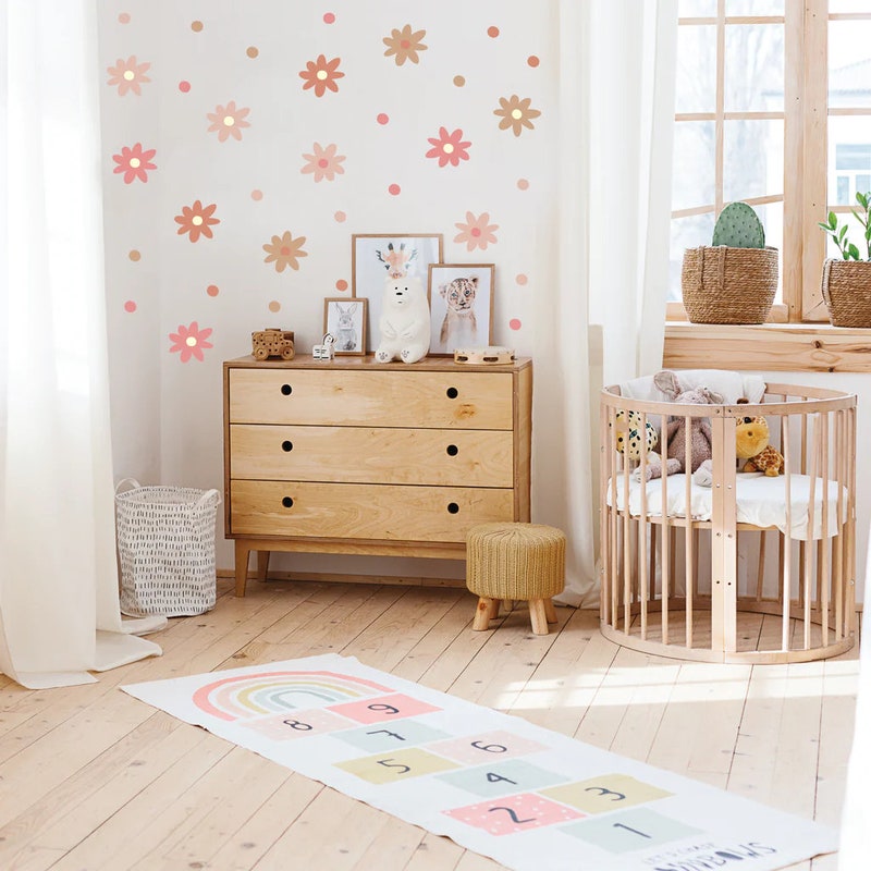 Girls Room Wall Stickers Flowers - Etsy