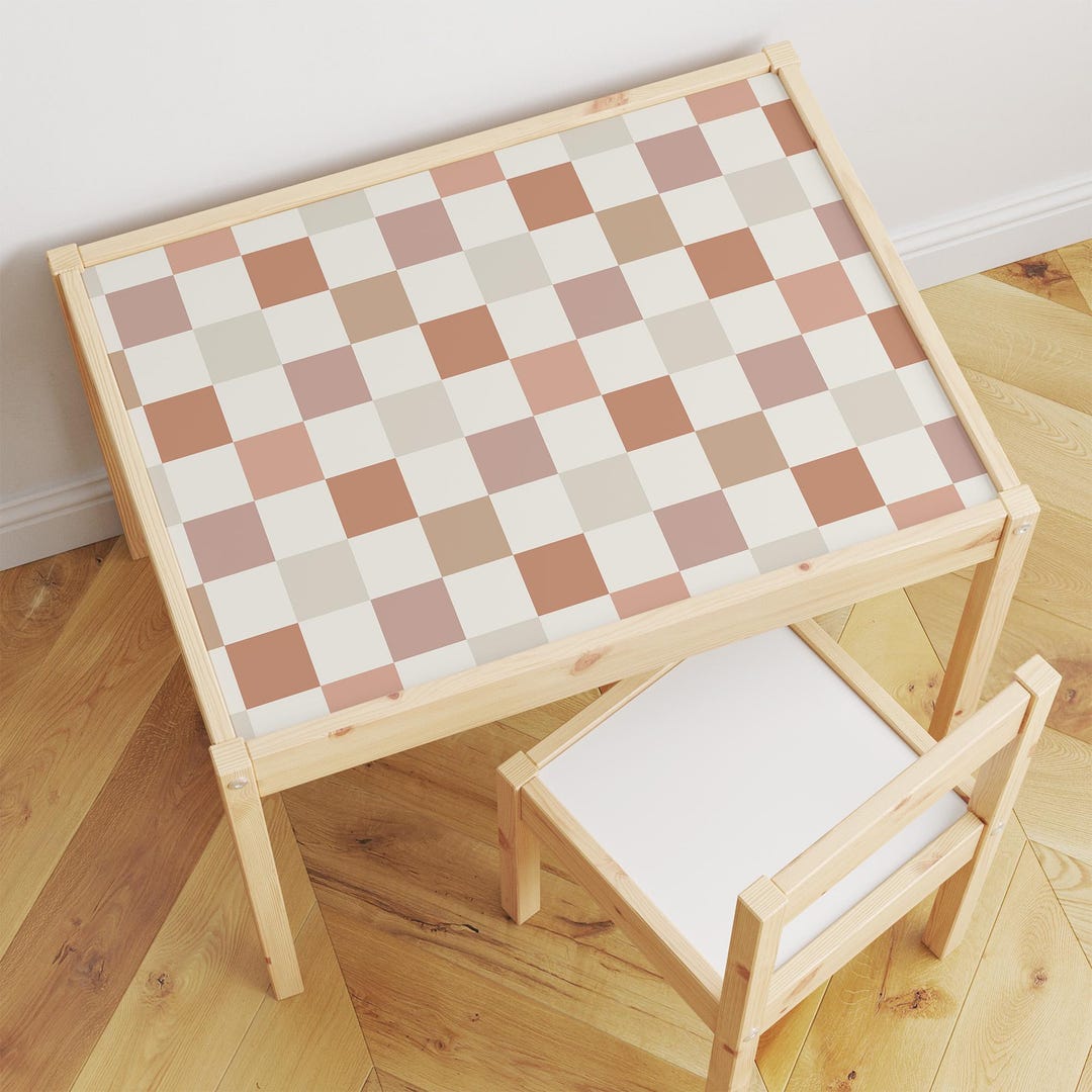 Checkers Latt Table Sticker, Checkerboard Decal, IKEA Furniture ...