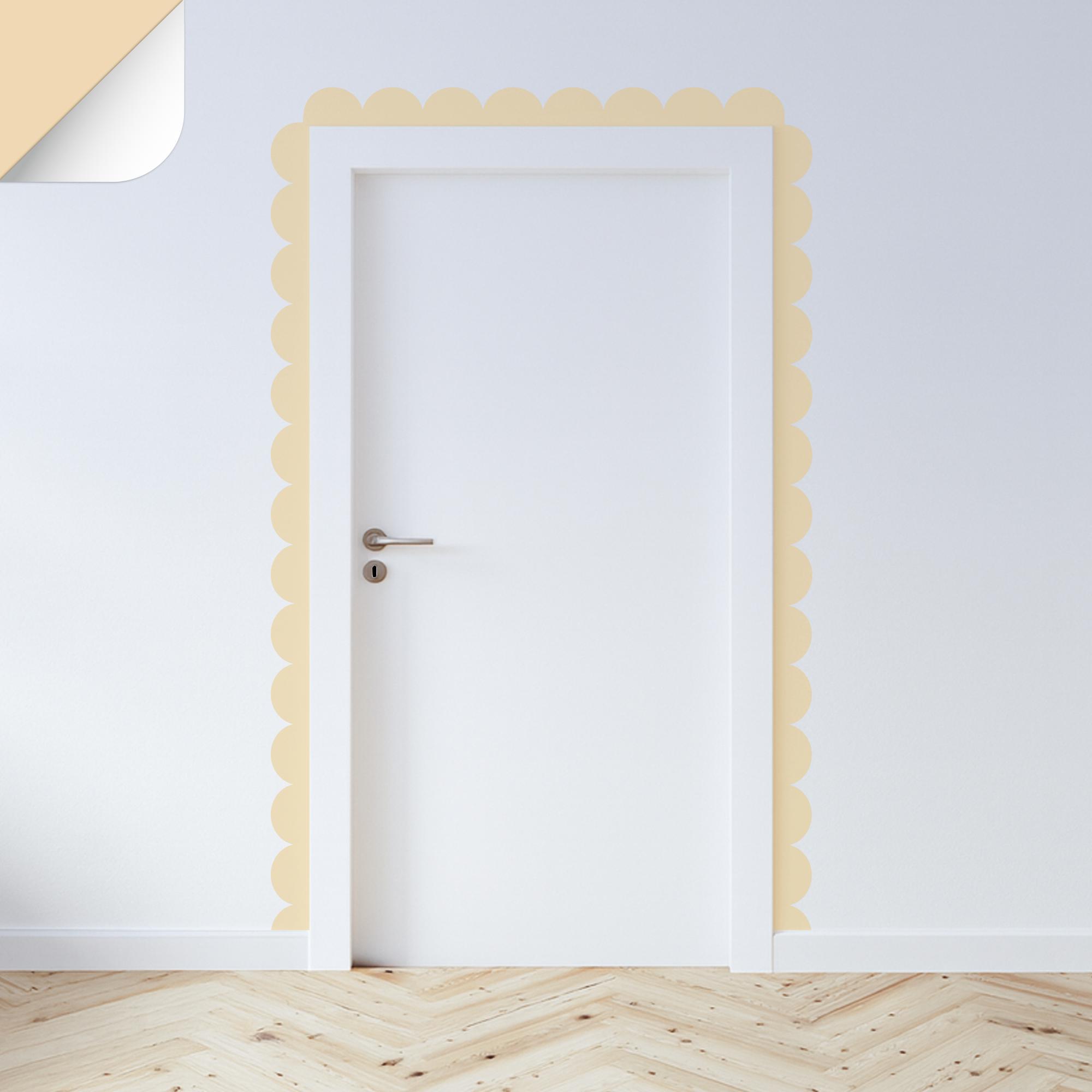 Scallop Decal for Doors or Walls ~ Different Colors Option ~ Peel and ...