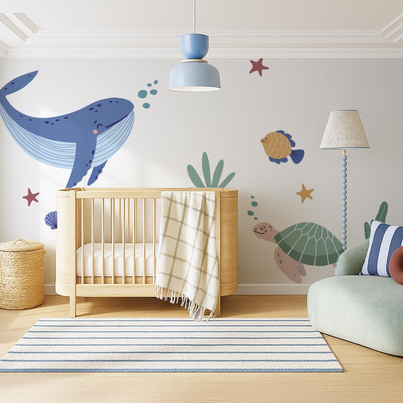 Whale Wall Decal - Etsy