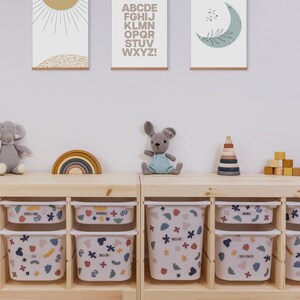 Trofast Stickers, Abstract Storage Decals, Mixed Shapes Decals, Storage ...