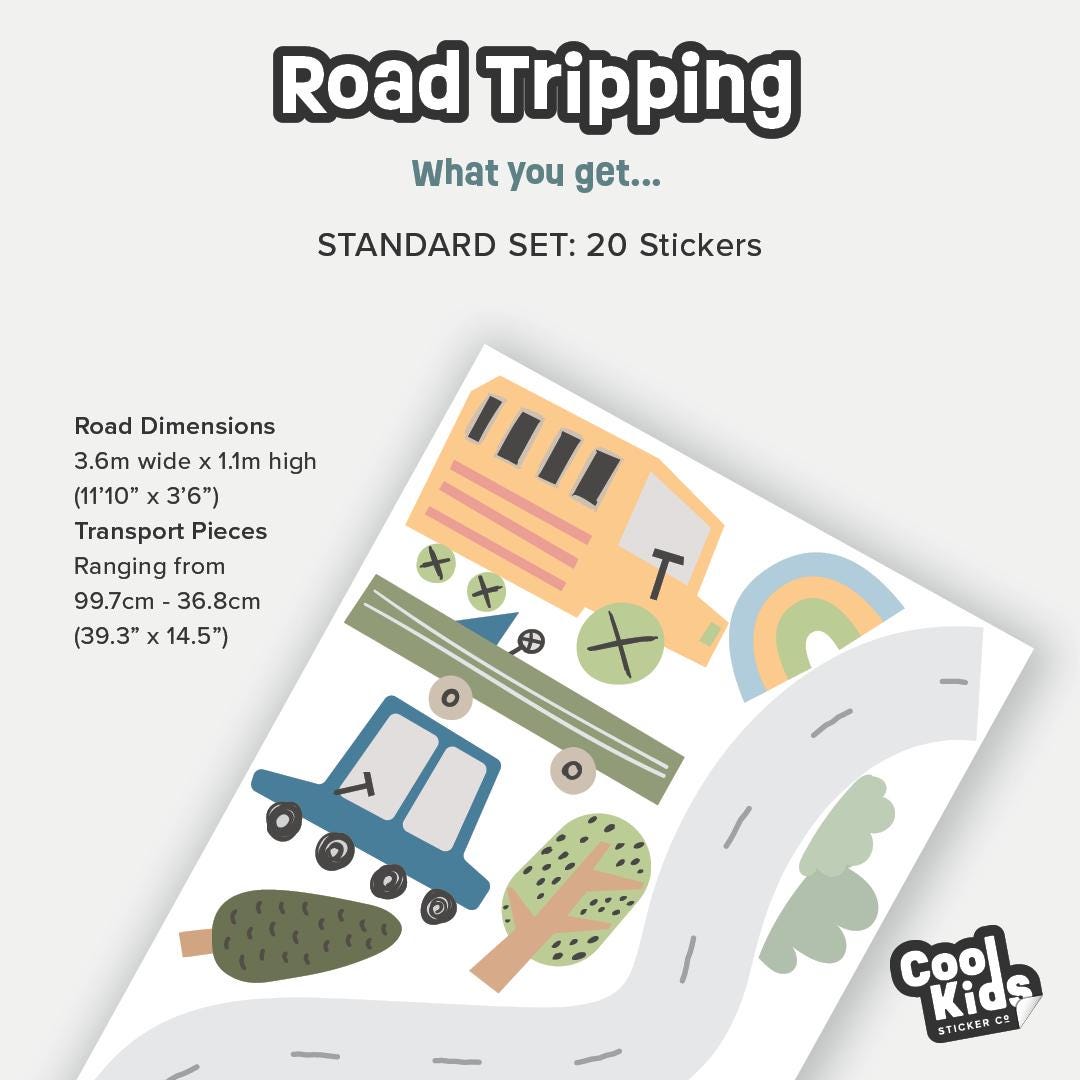 Large Road Map Wall Decals, City Road Wall Stickers, Boys Playroom ...