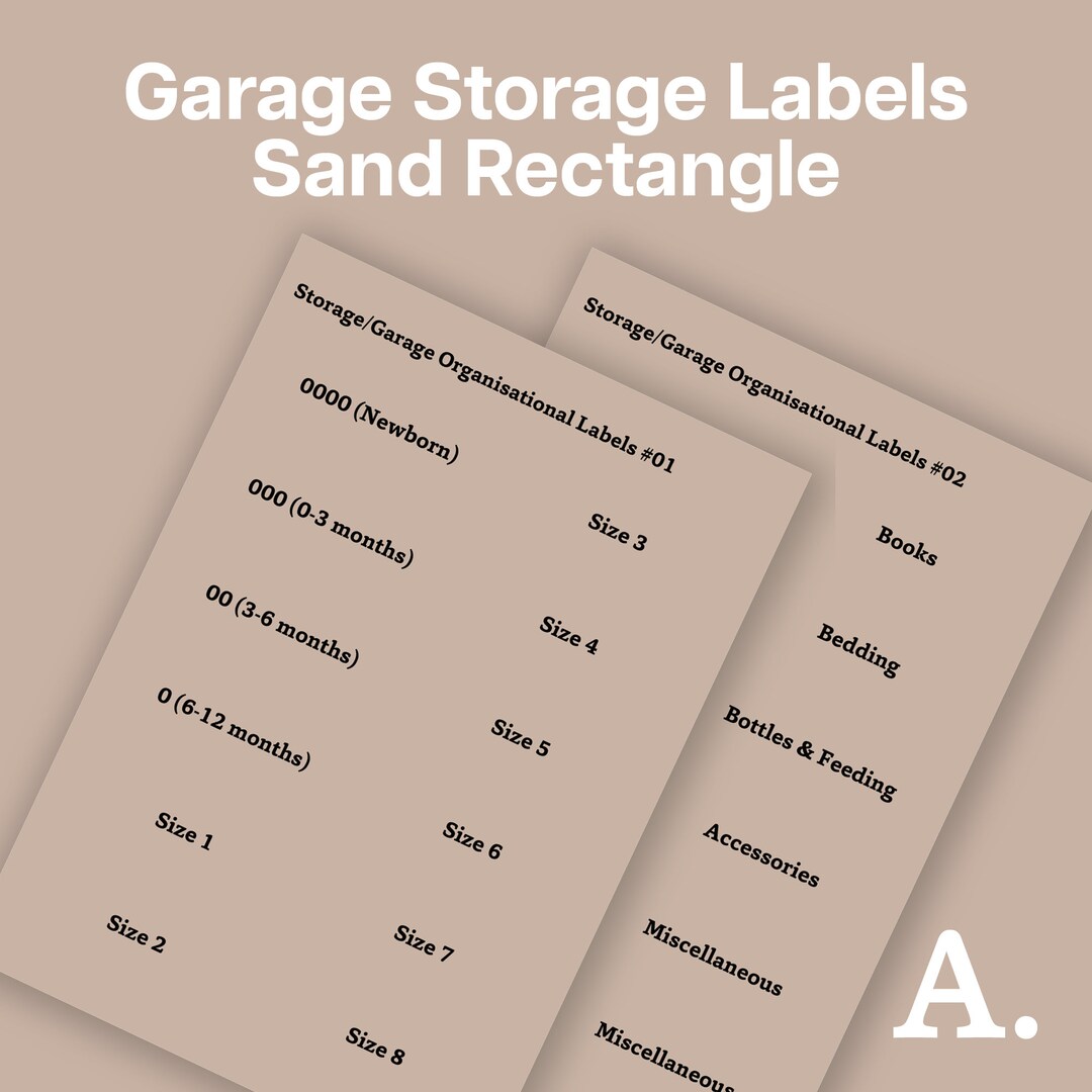 Baby Storage Labels, Baby Size Labels, Organization Labels, Baby ...