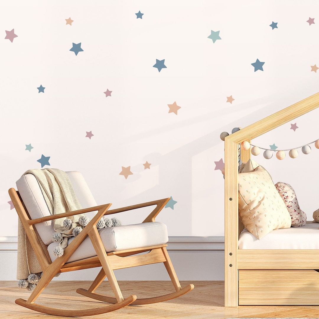 Colorful Stars Wall Decals ~ Gender Neutral Nursery Decor ~ Toddler ...