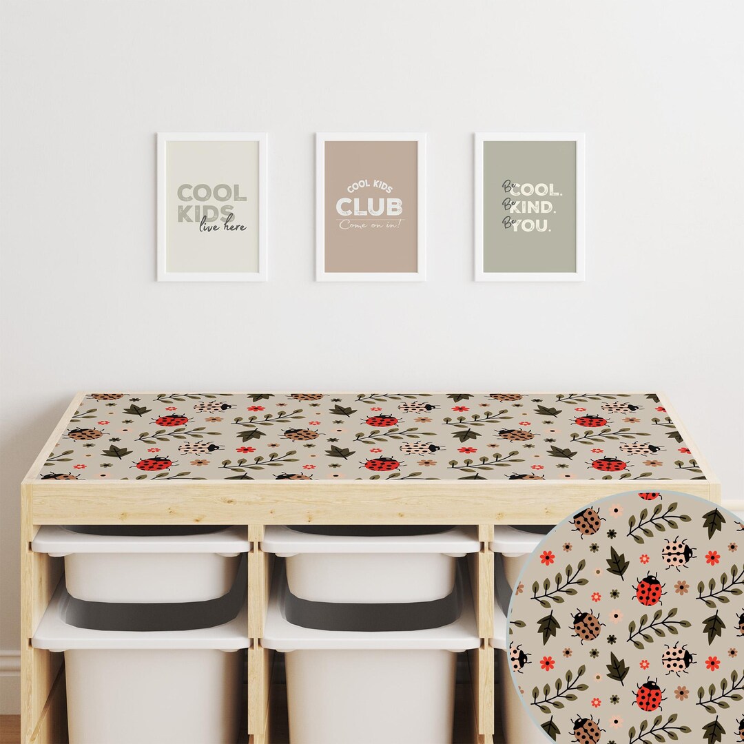 Ladybird Trofast Top, Ladybug Trofast Sticker, Kids Furniture Decor ...