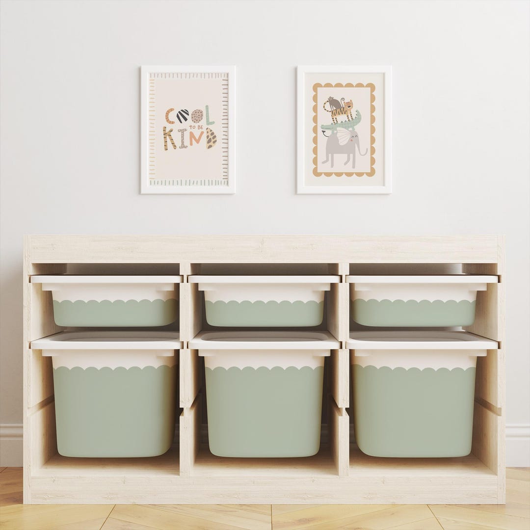 Scalloped Trofast Tub Stickers in Different Colors, Sizes and ...