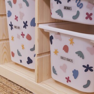 Trofast Stickers, Abstract Storage Decals, Mixed Shapes Decals, Storage ...