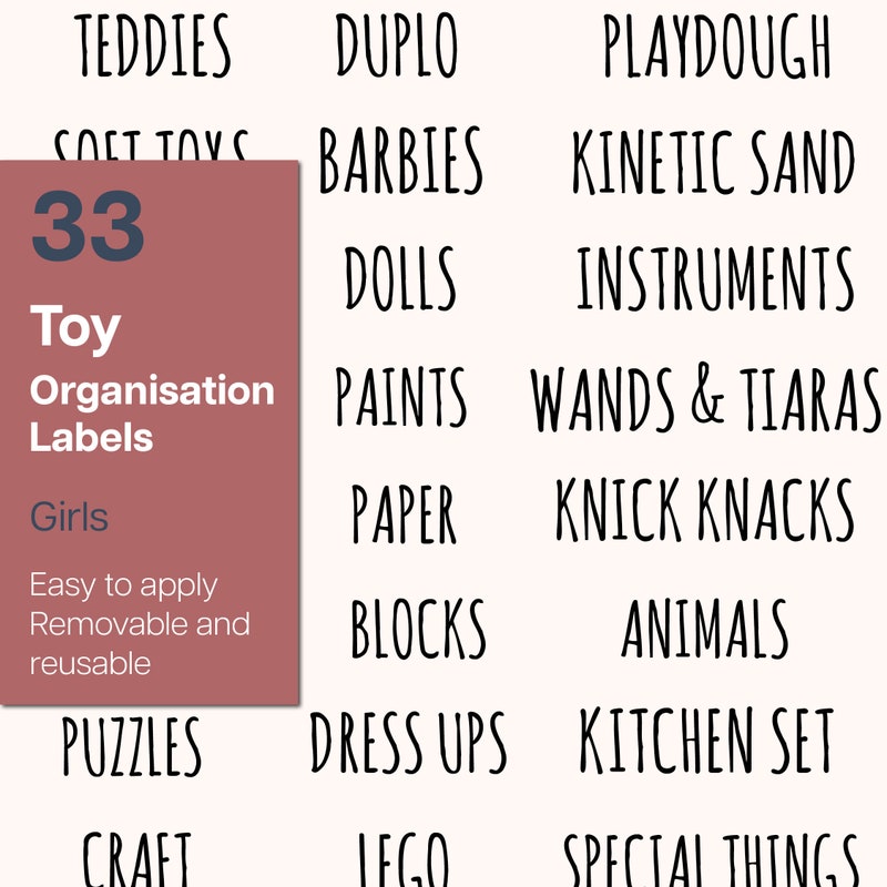 Toy Bin Labels - Etsy