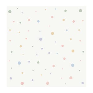 Pastel Polka Dots Wall Stickers ~ Fabric Peel and Stick Wall Decals ...