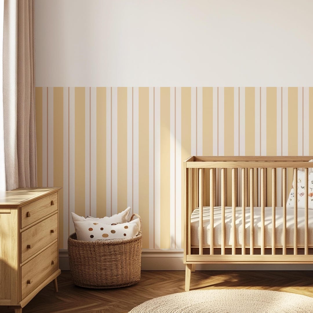 Lines and Stripes Wall Panels, Gender Neutral Wall Decor, Nursery Room ...