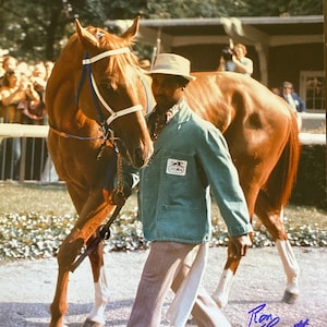 Secretariat Signed Ron Turcotte BELMONT STAKES Photograph 1973 - Etsy