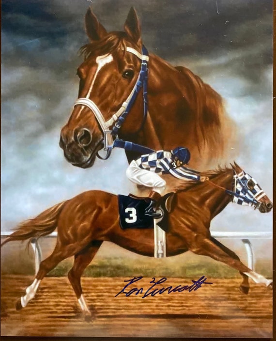Secretariat Signed Ron Turcotte Photograph Collage 8x10 - Etsy