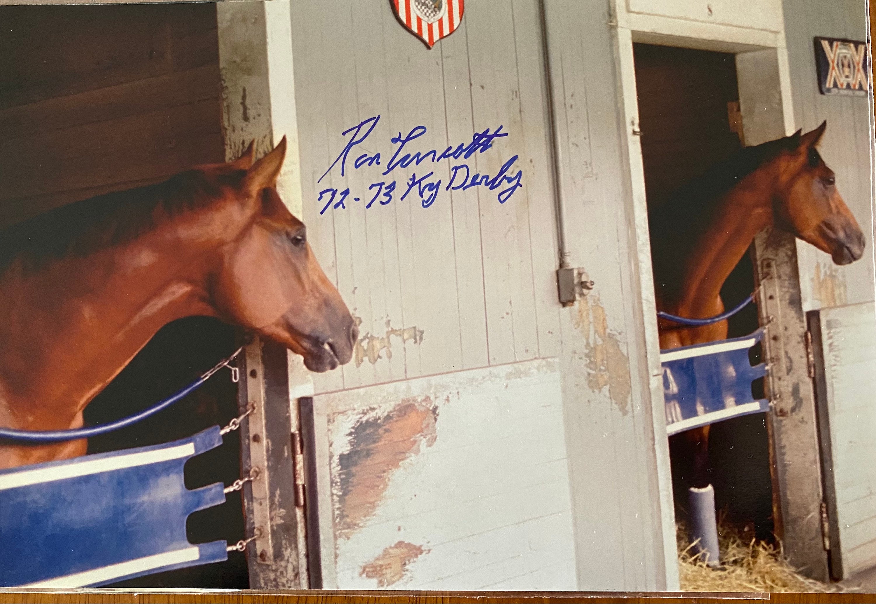 Secretariat Photograph Riva Ridge Ron Turcotte Autograph KENTUCKY DERBY ...