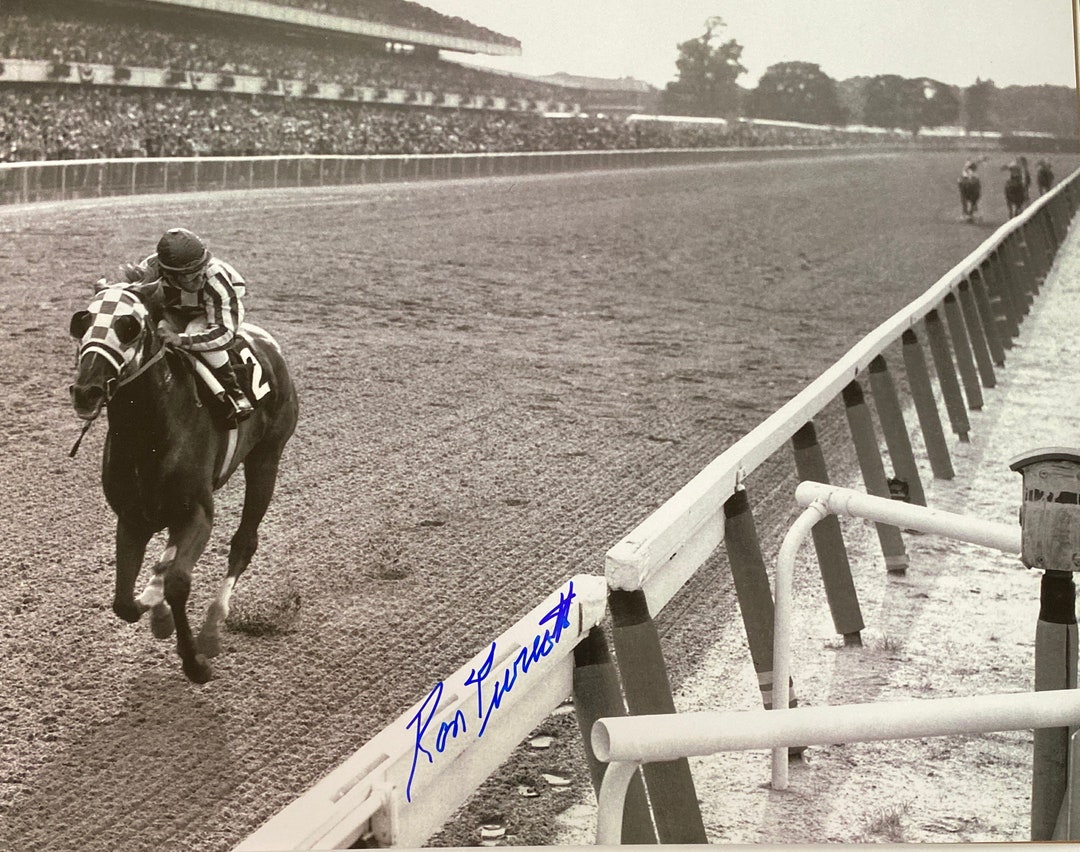 Secretariat Photograph Ron Turcotte Autograph BELMONT STAKES 1973 ...
