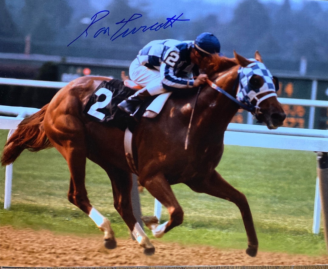 Secretariat Photograph Signed Ron Turcotte BELMONT STAKES - Etsy