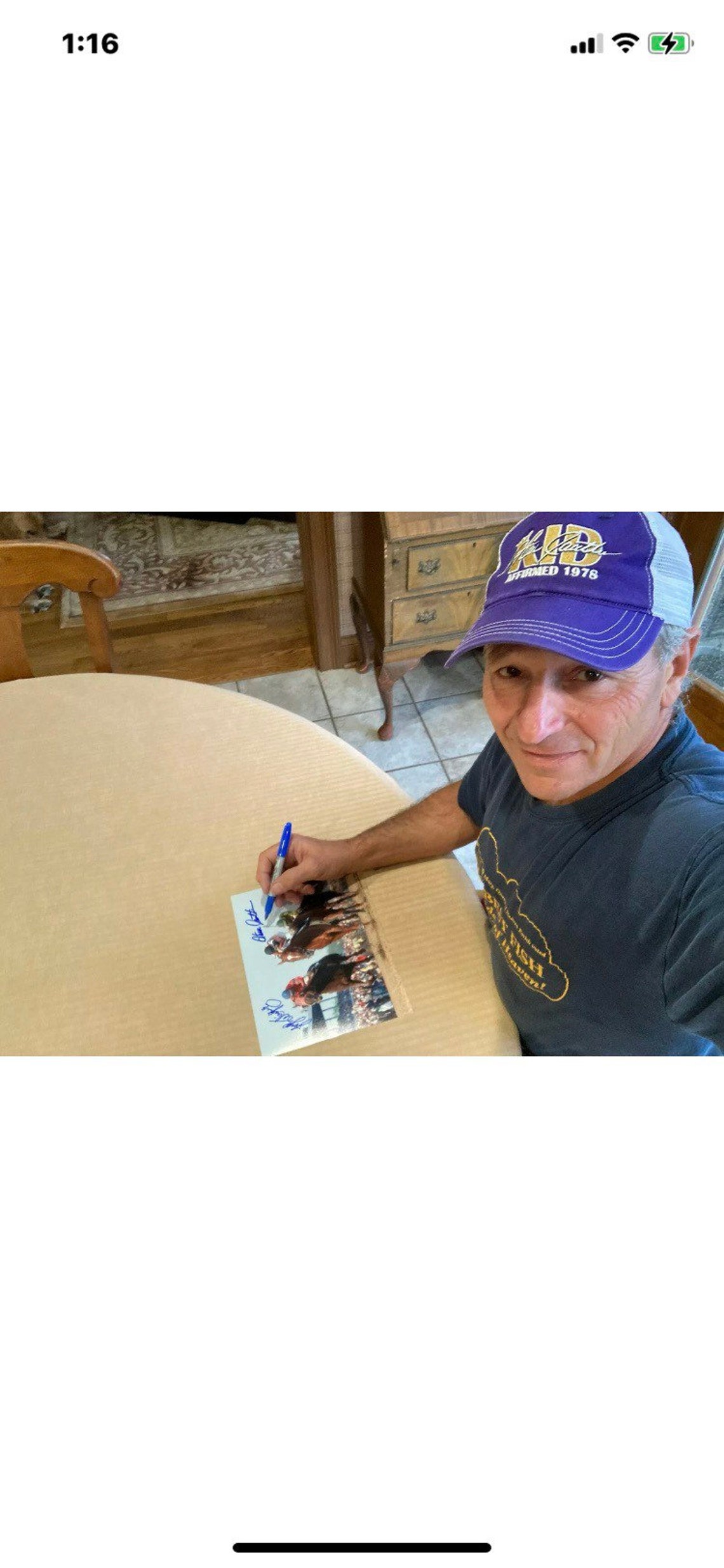 Affirmed Alydar Double Signature Steve Cauthen Jorge Velasquez Signed ...