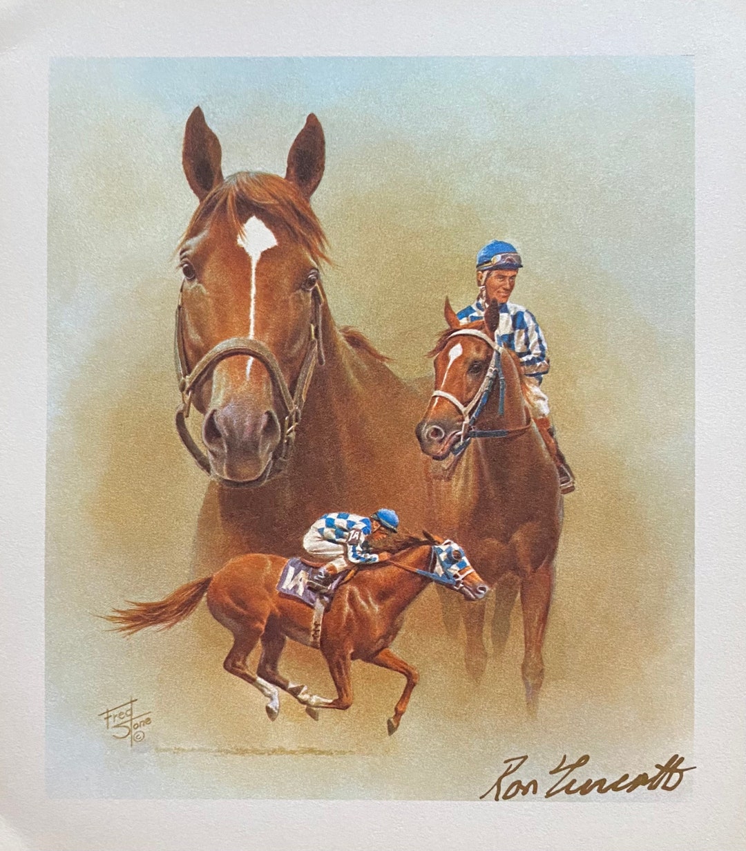 Secretariat Fred Stone , Ron Turcotte Autograph Postcard 6.5x7.5 - Etsy