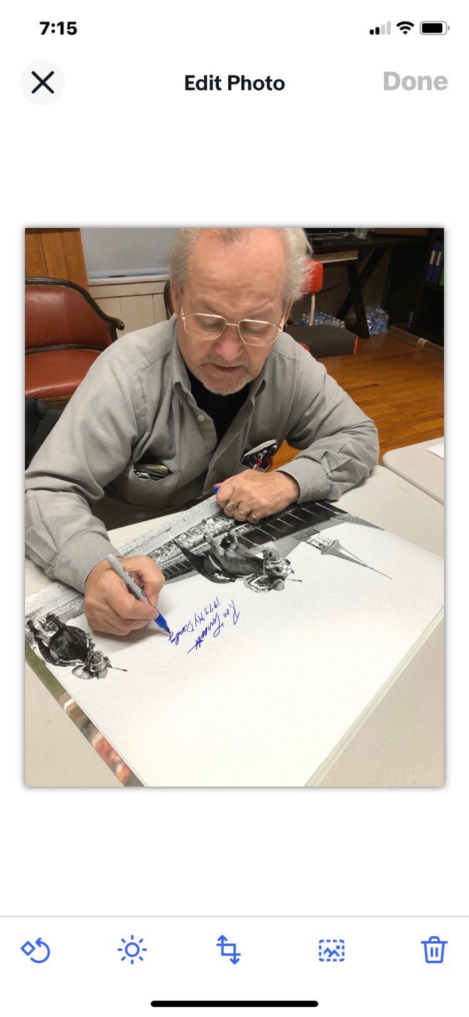 Secretariat Photograph Rare Barn Photograph Ron Turcotte Autograph 8x10 ...