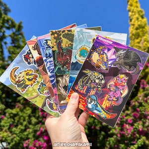 MONSTER HUNTER: World Biome Sticker Sheets - Etsy