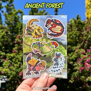 MONSTER HUNTER: World Biome Sticker Sheets - Etsy