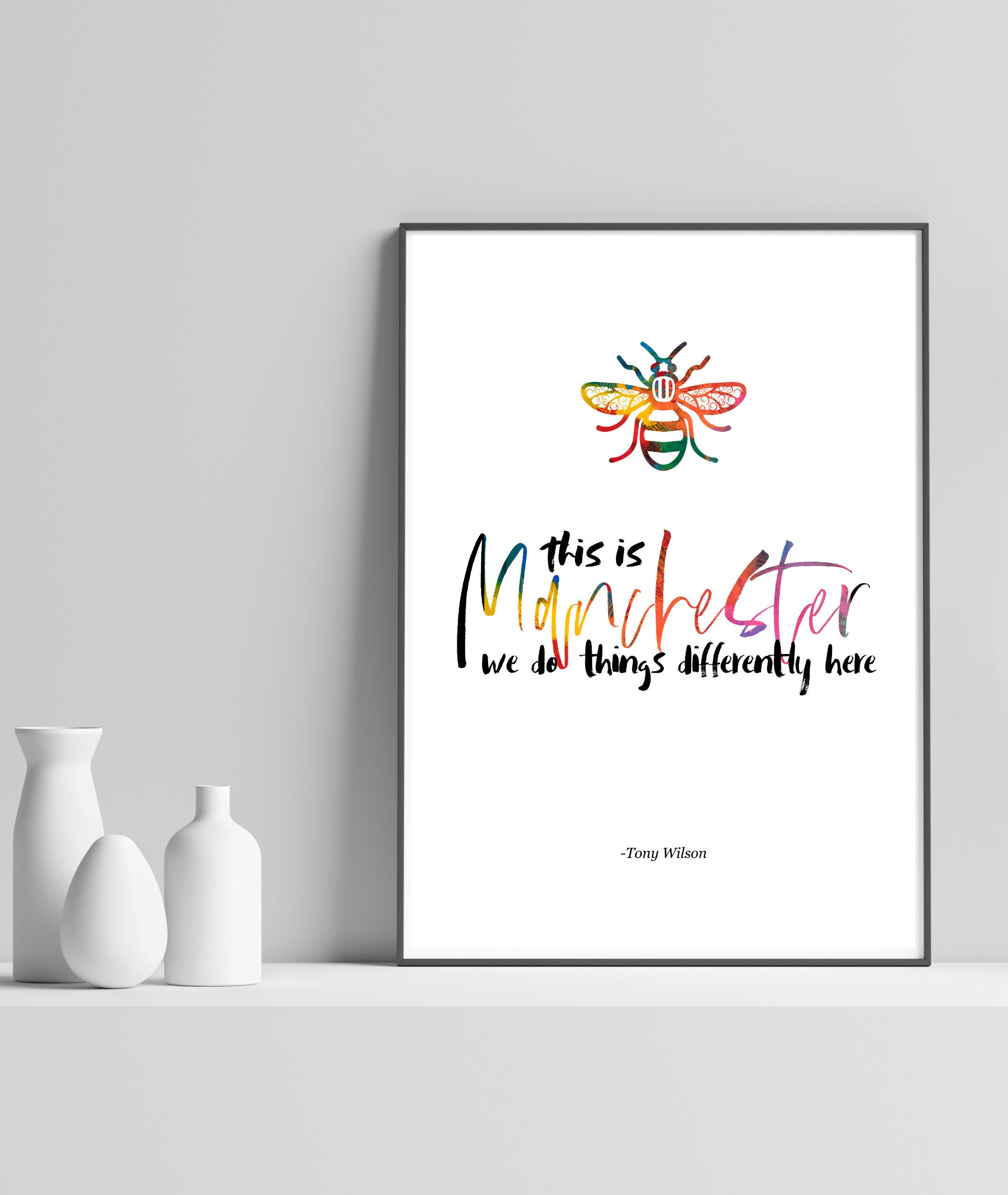 This is Manchester We Do Things Differently Here Quote Print ...
