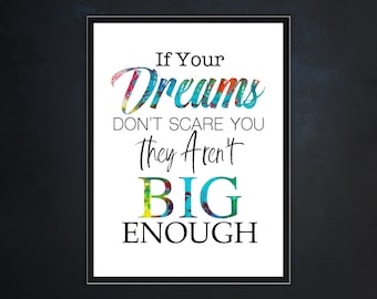 If Your Dreams Don’t Scare You - Etsy