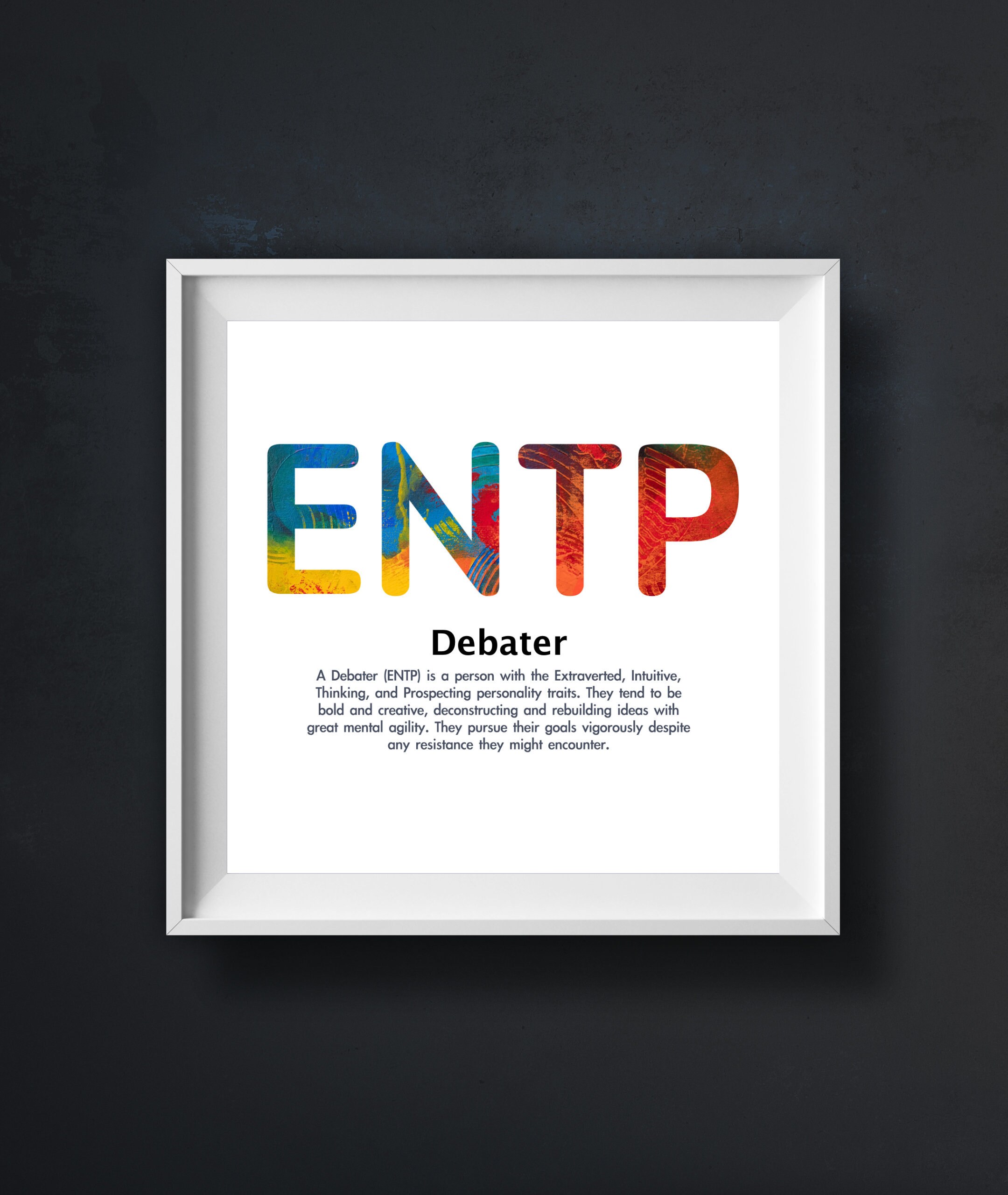 ENTP 16 Personality Types Qoutes Inspirational Quotes Wall - Etsy