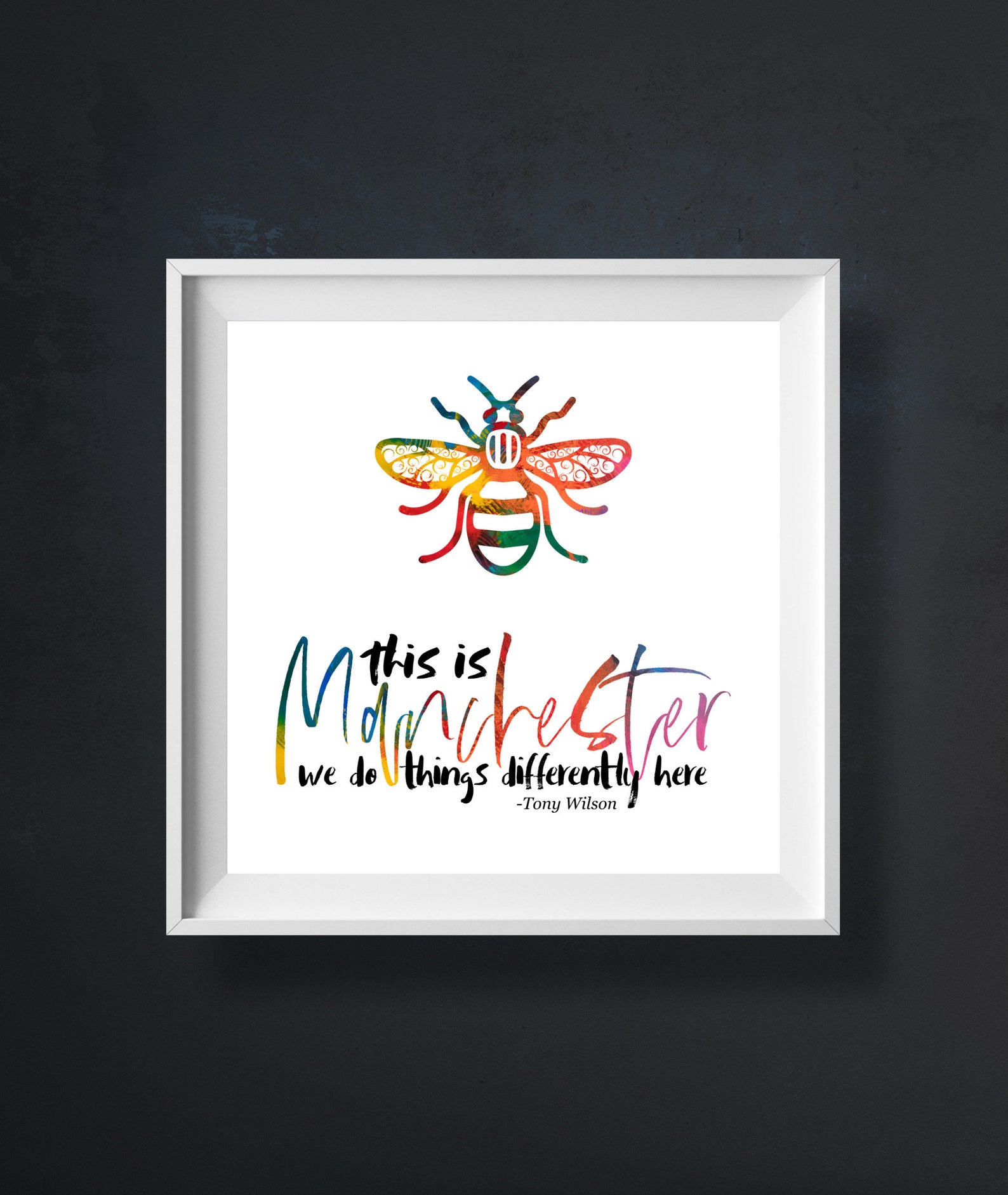 This is Manchester We Do Things Differently Here Quote Print ...