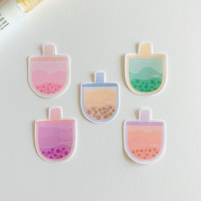 Boba Tea Sticker - Etsy