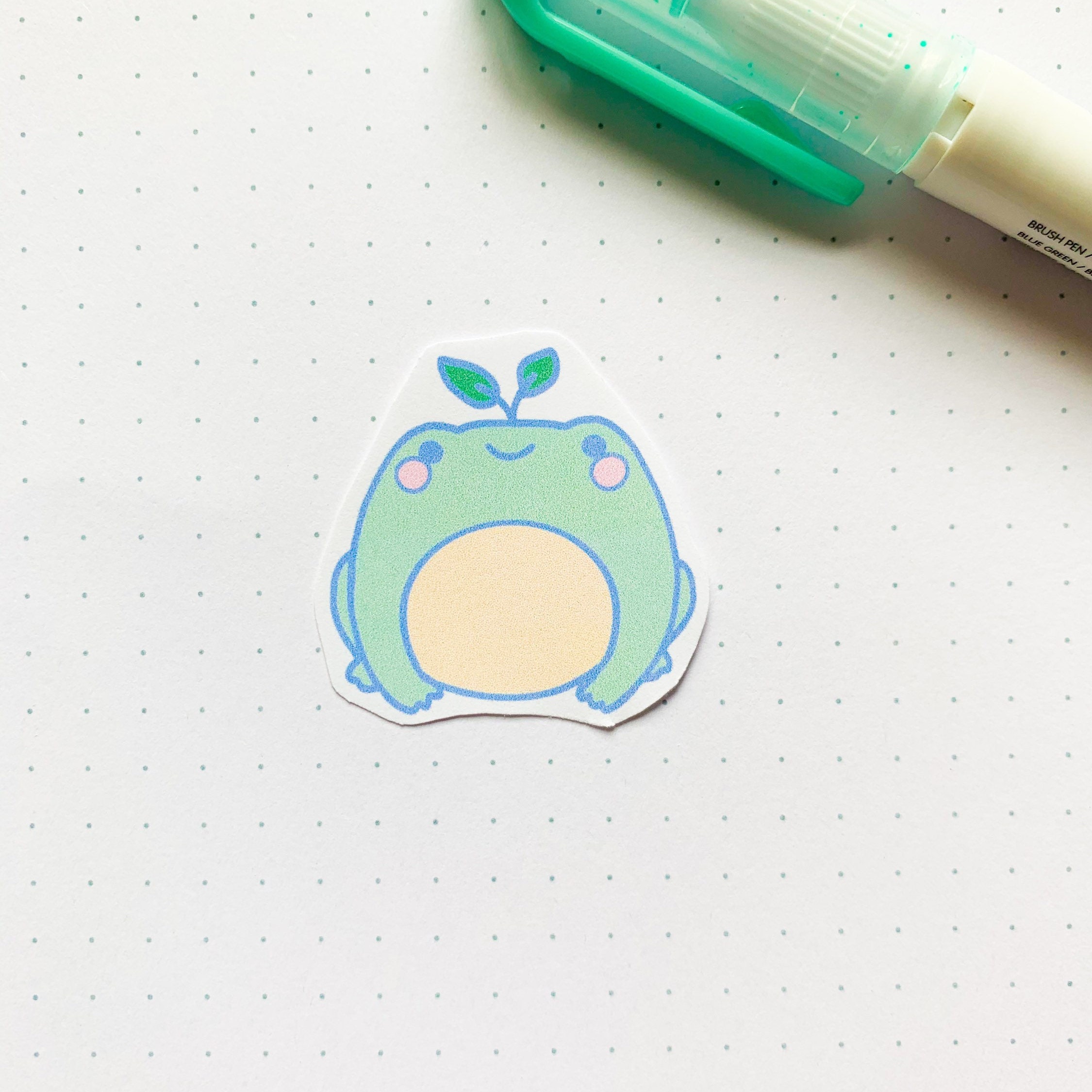 Chonky Frog Stickers / Pastel Kawaii Adorable Frog Sticker - Etsy
