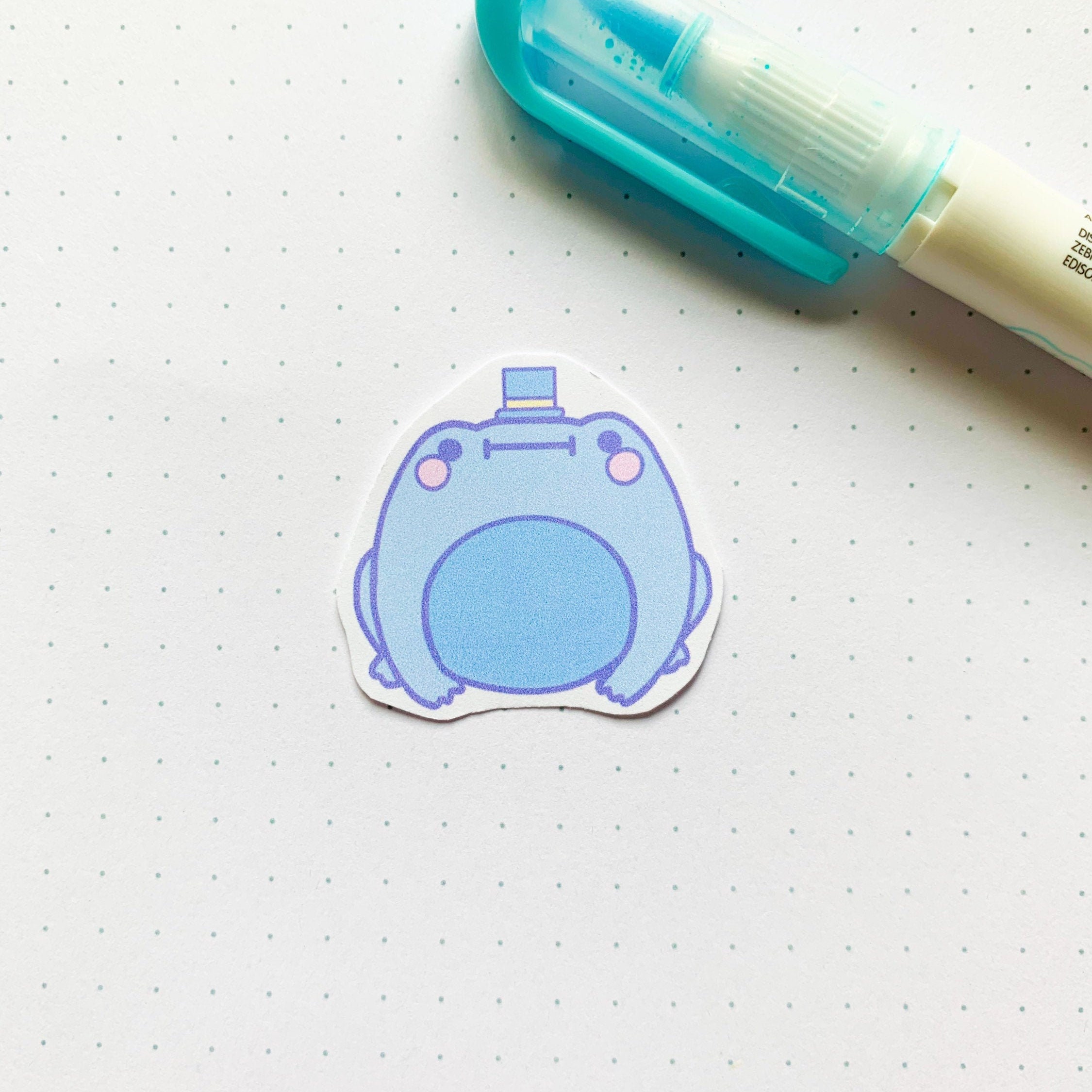 Chonky Frog Stickers / Pastel Kawaii Adorable Frog Sticker - Etsy