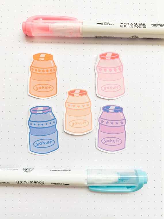 Yakult Stickers / Cute Yakult Yogurt Drink Sticker Pack for | Etsy