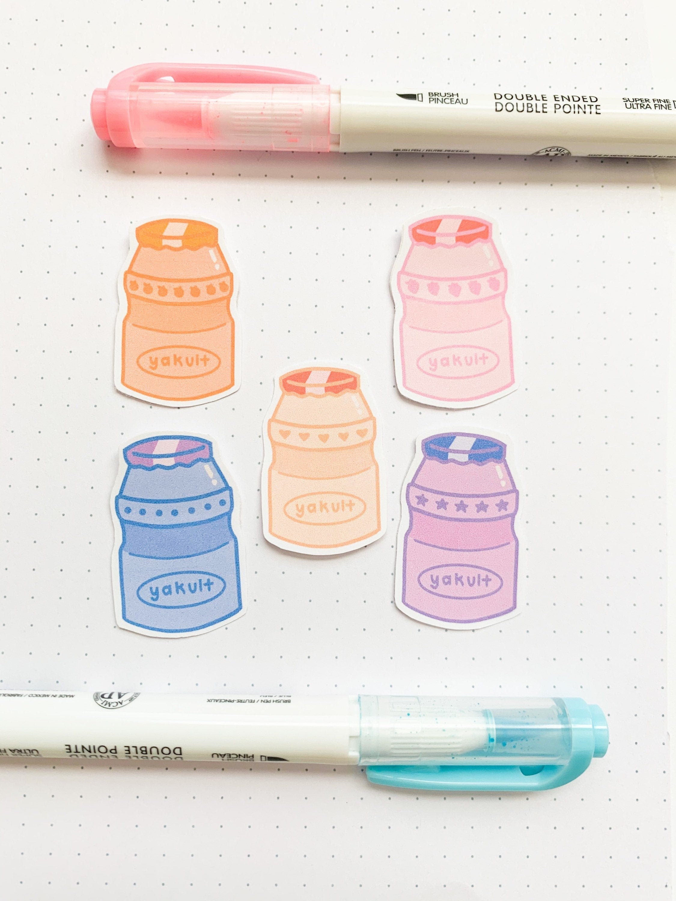 Yakult Stickers / Cute Yakult Yogurt Drink Sticker Pack for | Etsy