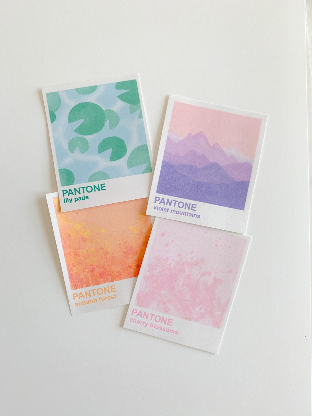 Nature Color Swatch Sticker Pack / Flower, Nature, Forest, Lilypad ...