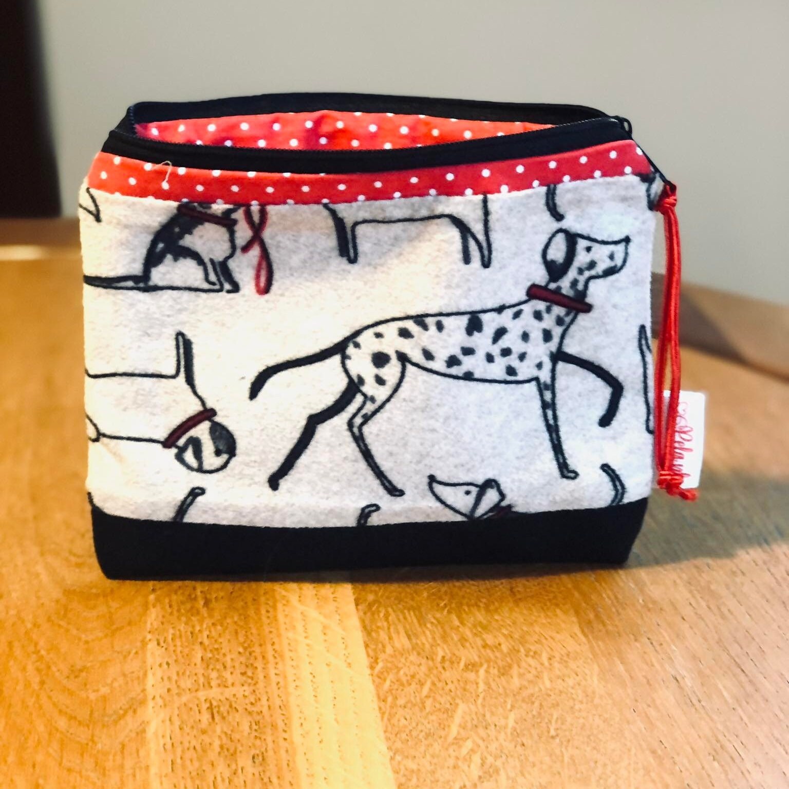 Mini Fleece Cosmetic Bag With Little Dogs PONGO - Etsy