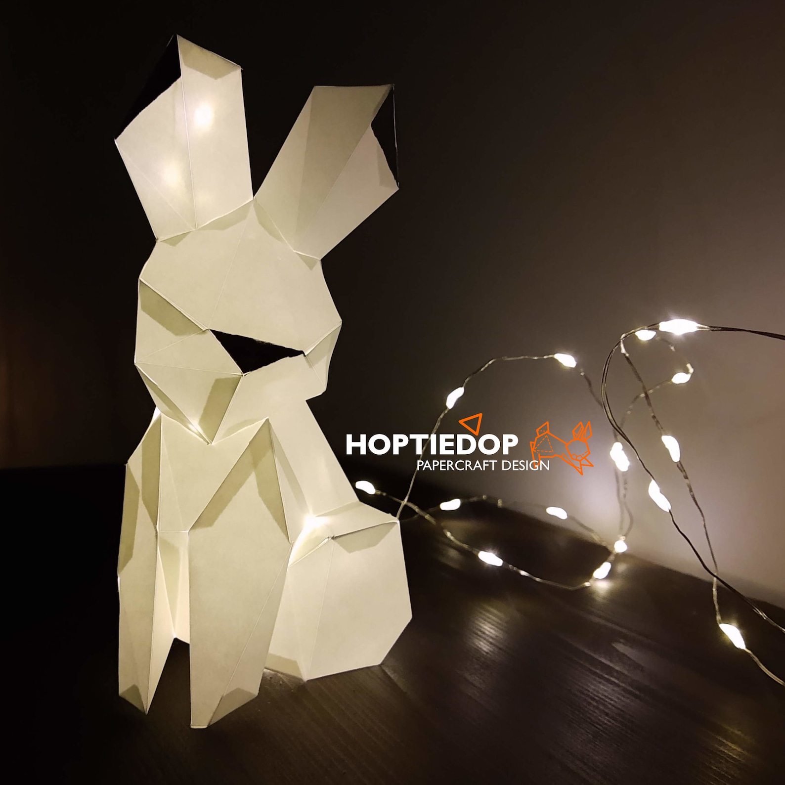 Papercraft Bunny, Printable 3D Rabbit, DIY Gift for Easter, Cute ...