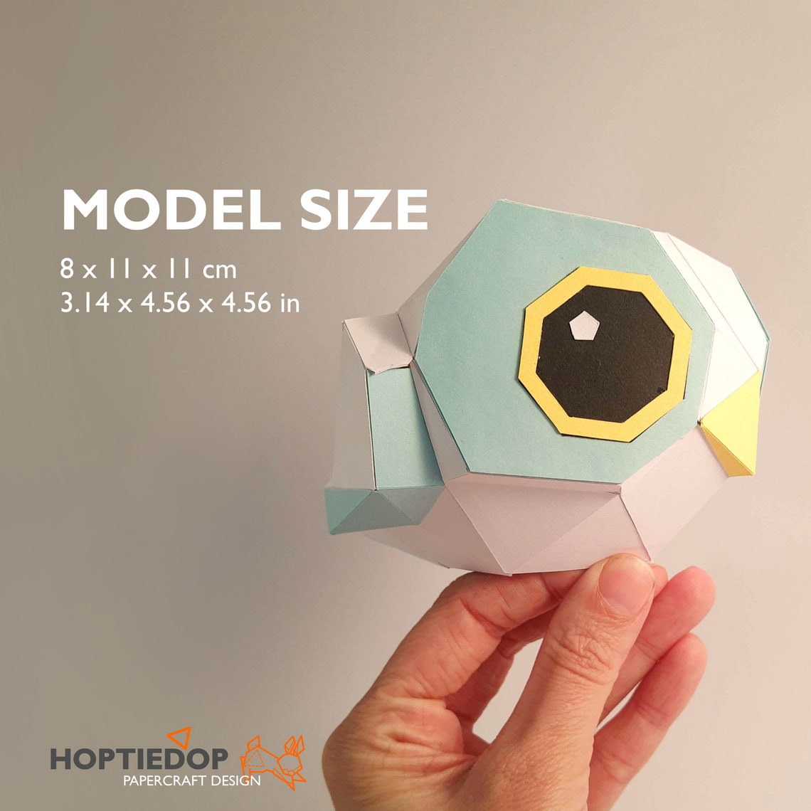 Papercraft 3D Owl Template Printable PDF & SVG Lowpoly - Etsy